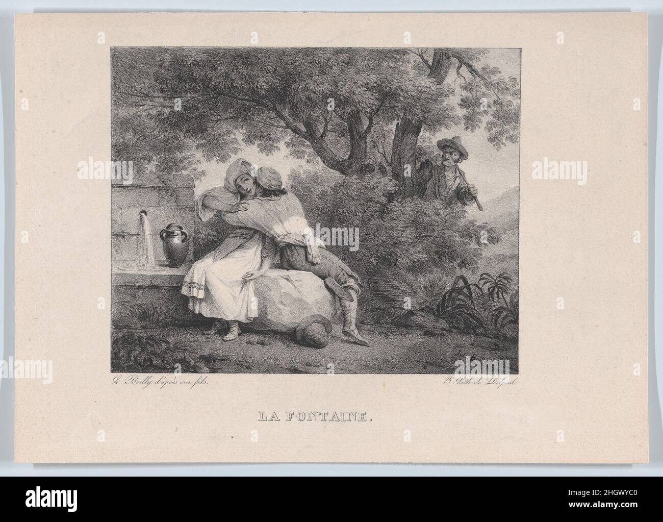 La Fontaine 1826 Louis Léopold Boilly French.La fontaine.Collection d ...