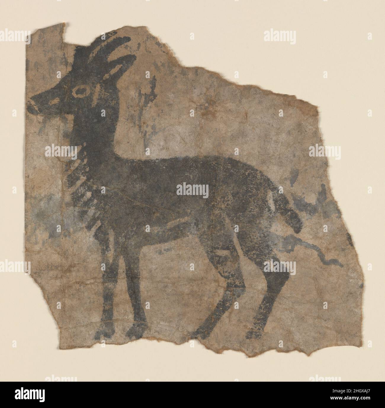 Ibex ou Gazelle, Block Print 13th ou 14th Century cette image ...