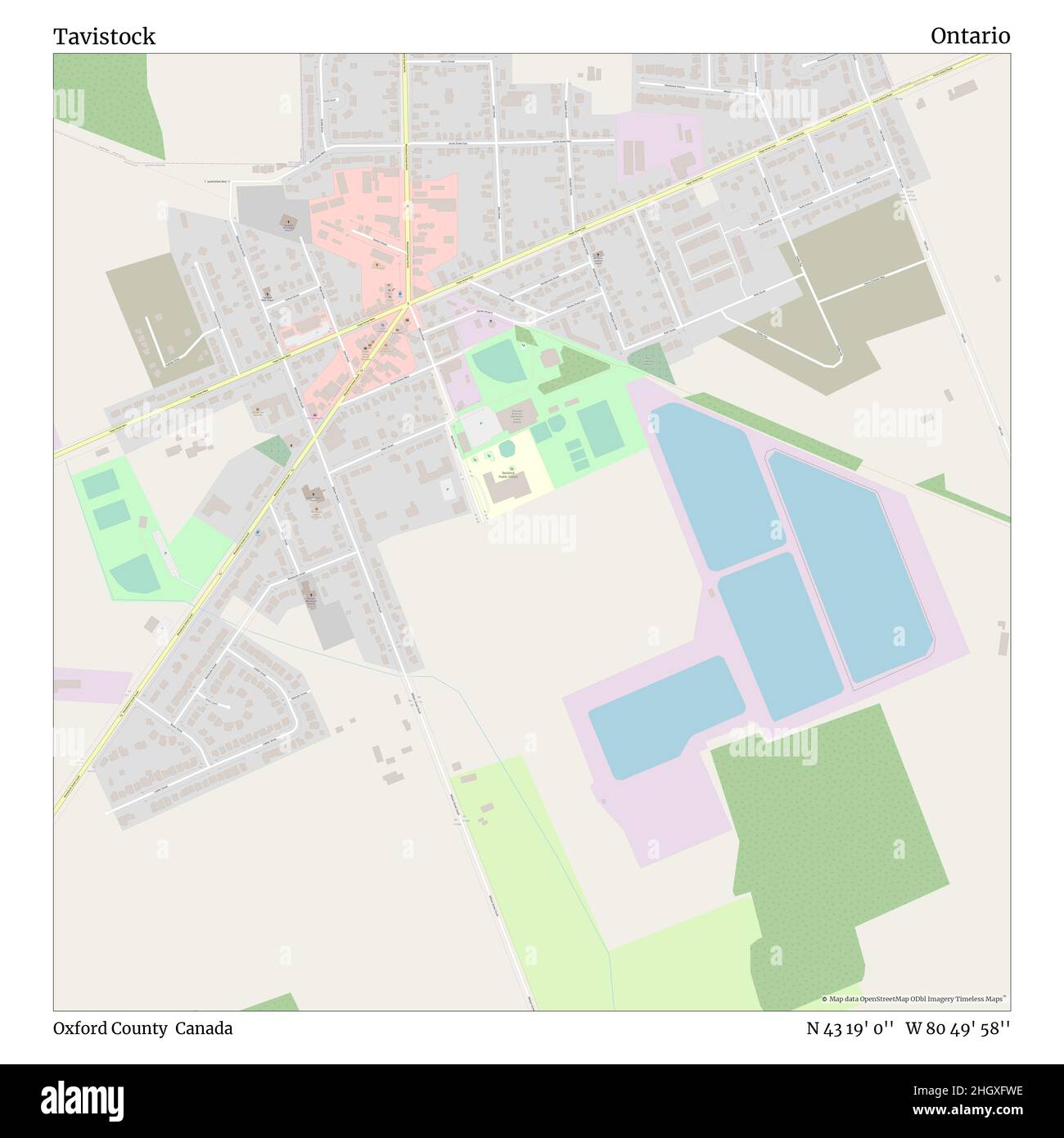 Mappa di tavistock ontario Banque de photographies et d’images à haute ...