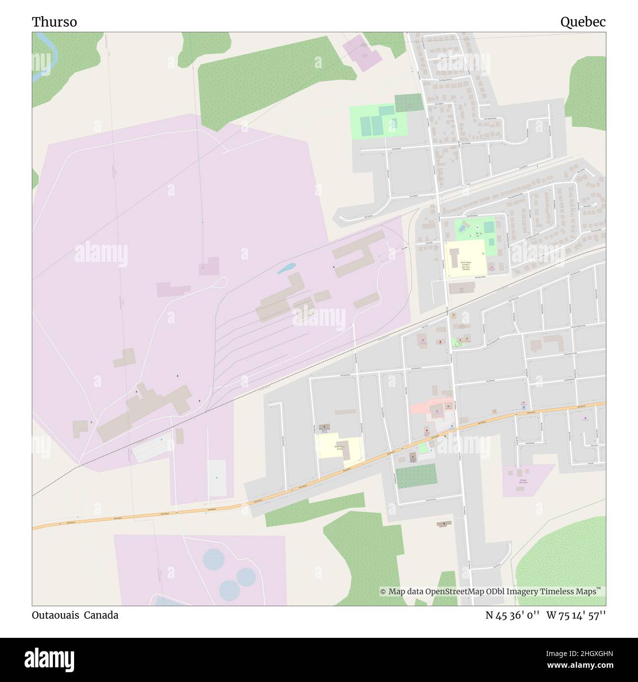 Carte de thurso Banque d'images détourées - Alamy