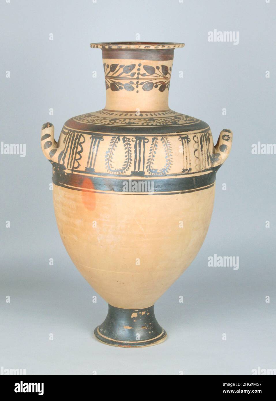 Terre cuite Hadra hydria (vase d'eau) 3rd siècle C.-B. grec, Égypte ...