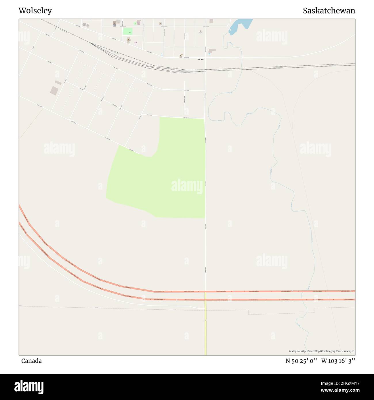 Carte de wolseley saskatchewan Banque de photographies et d’images à ...