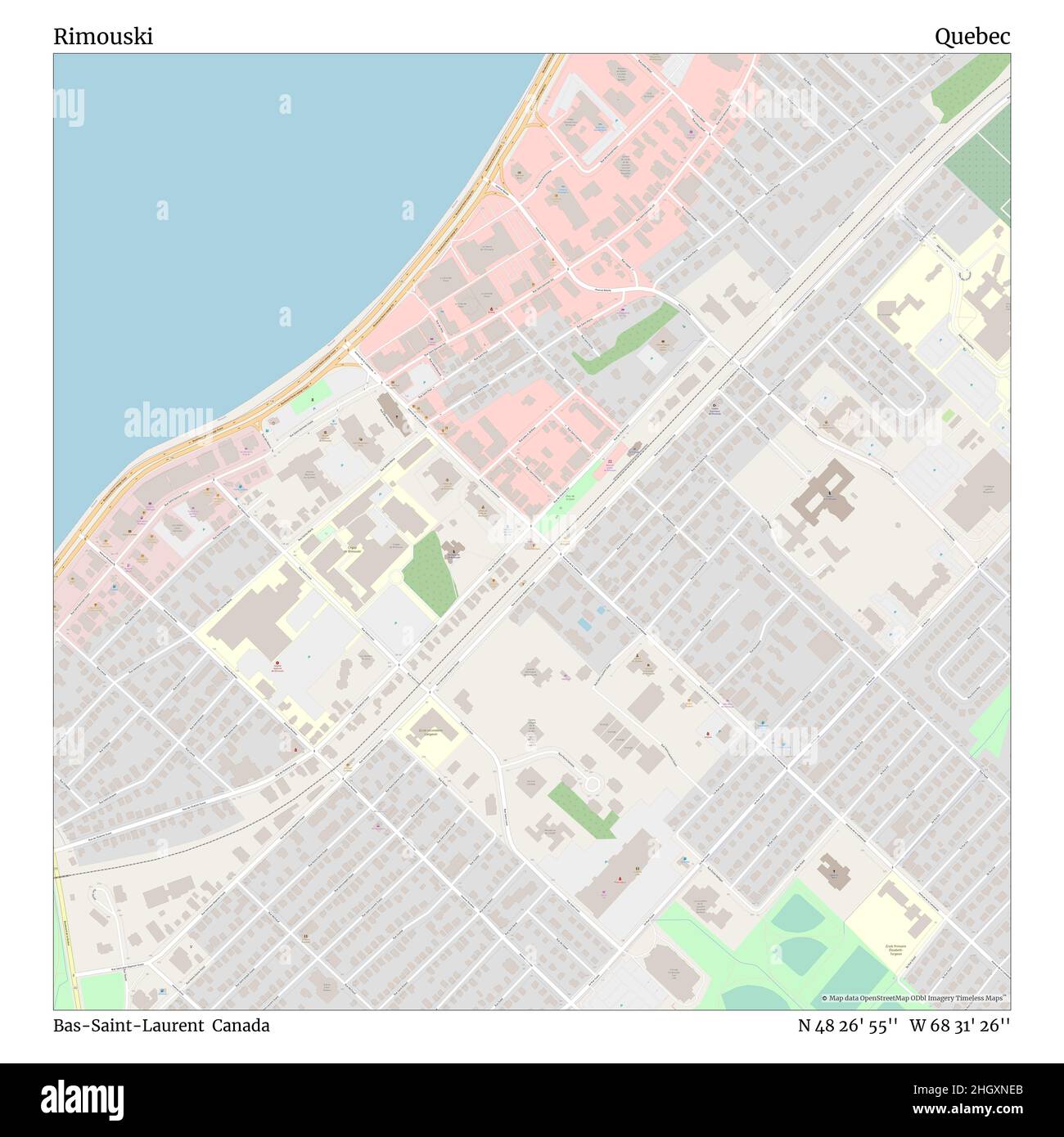 Rimouski quebec Banque d'images détourées - Alamy