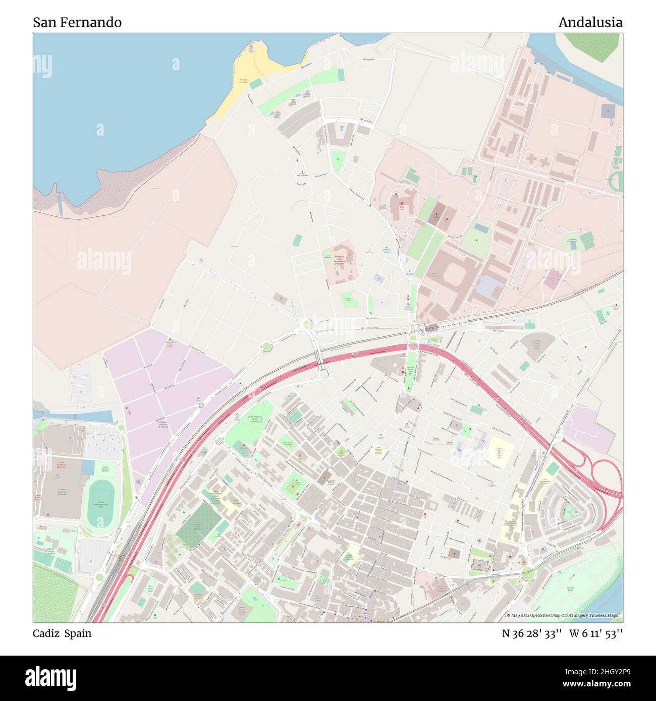 Mappa di san fernando Banque d'images détourées - Alamy
