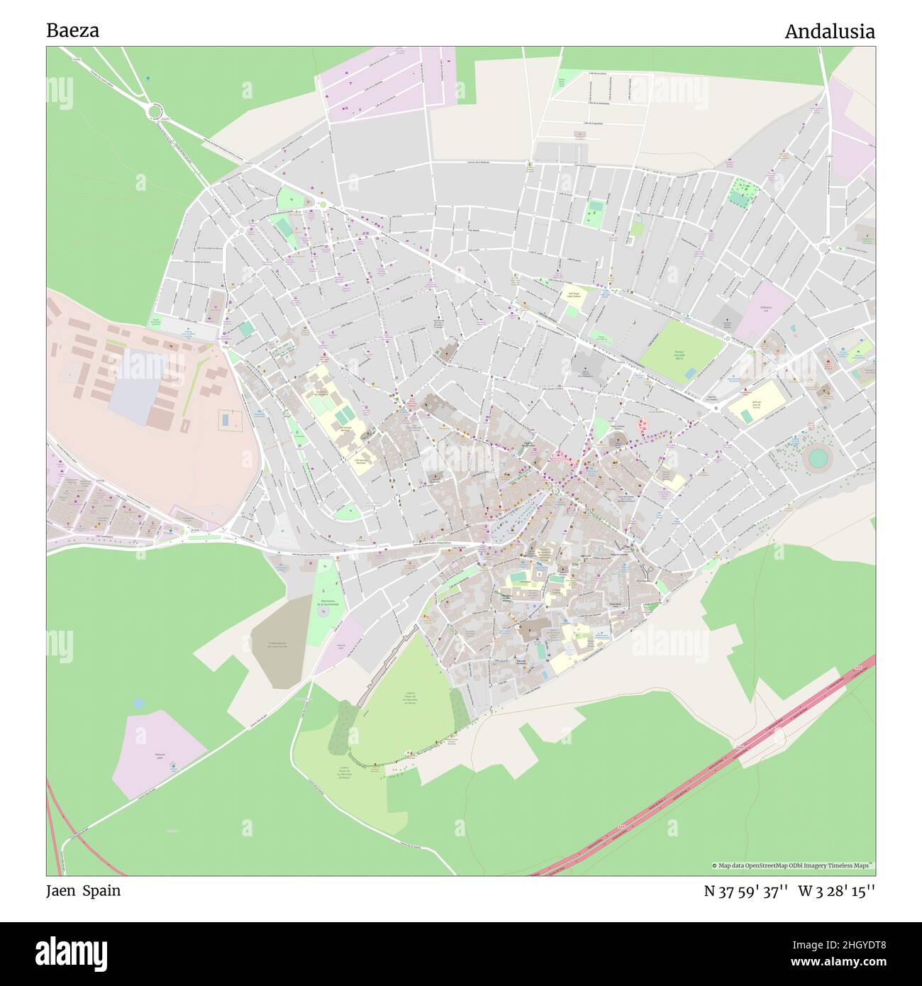 Carte de baeza Banque d'images détourées - Alamy
