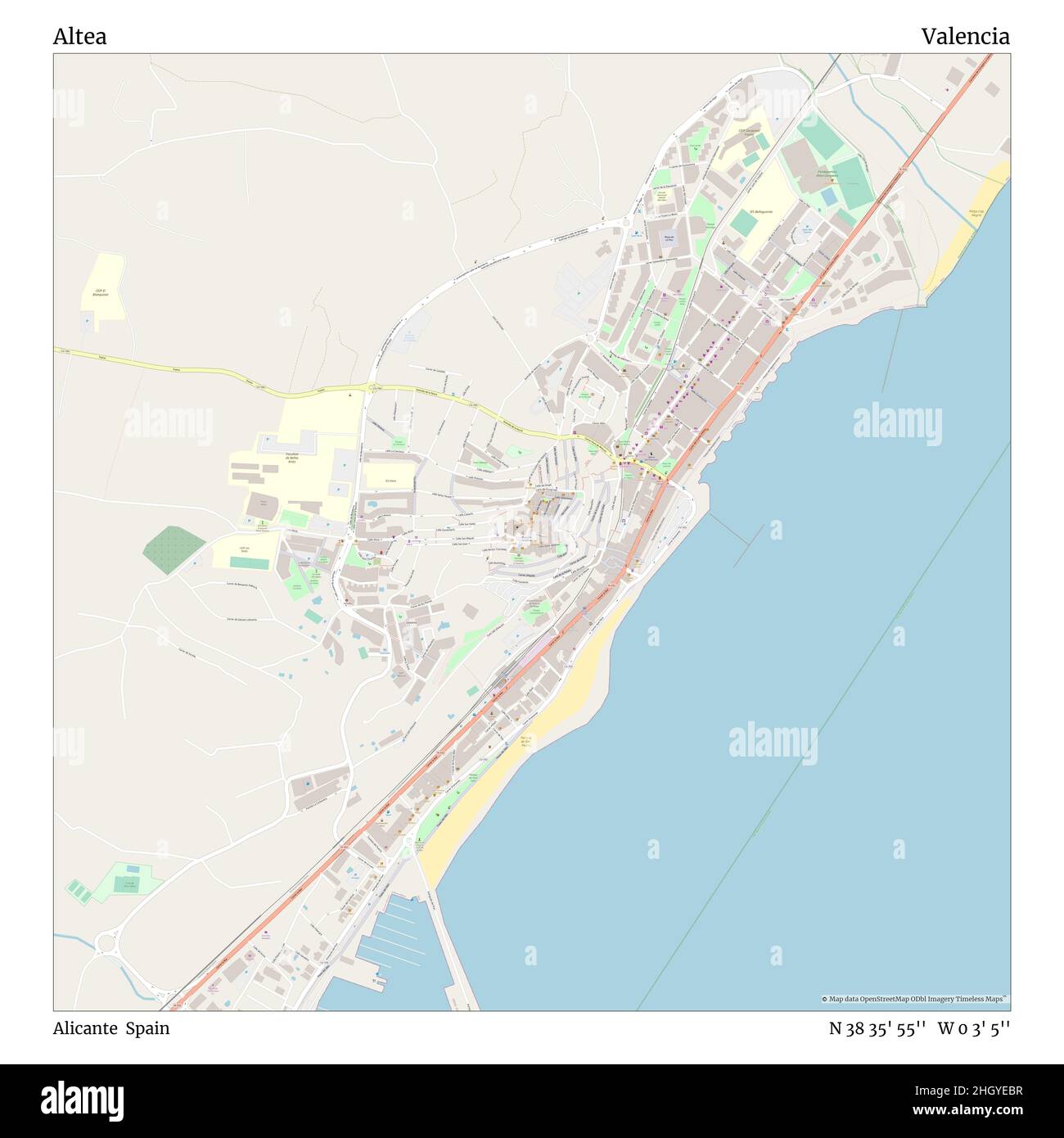 Carte d'altea espagne Banque de photographies et d’images à haute ...