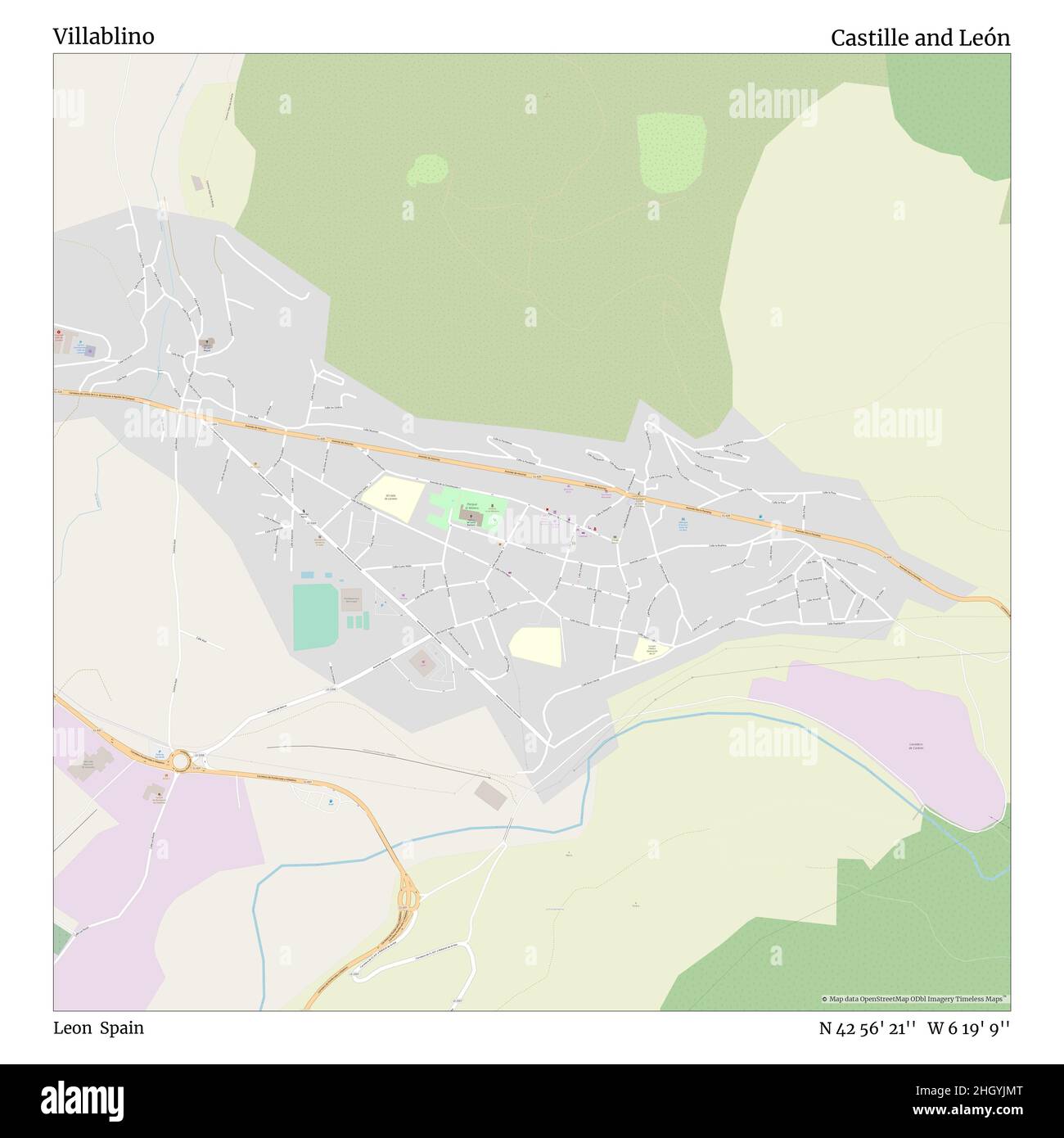 Carte de villablino espagne Banque de photographies et d’images à haute ...