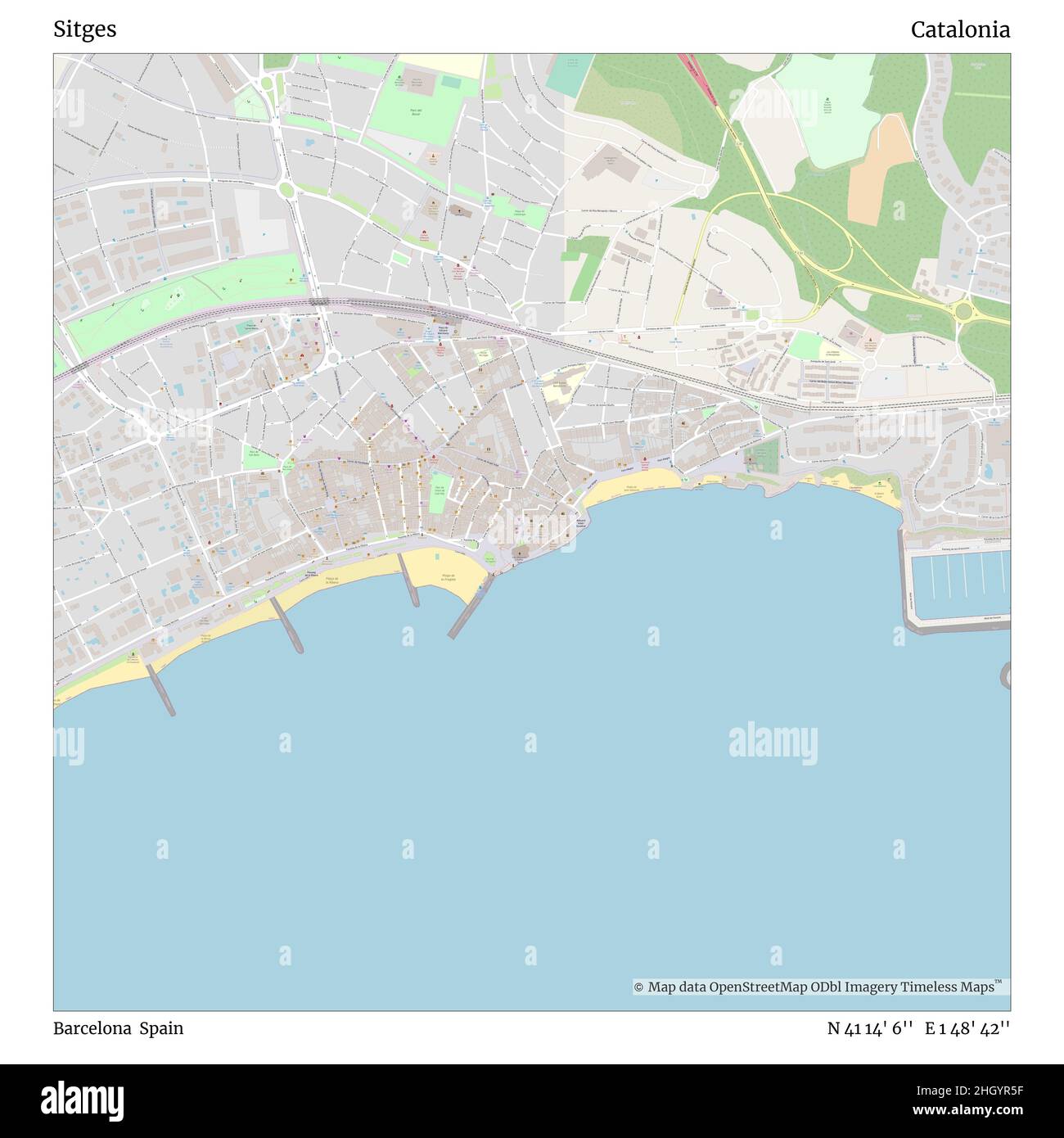 Carte de sitges espagne Banque de photographies et d’images à haute ...