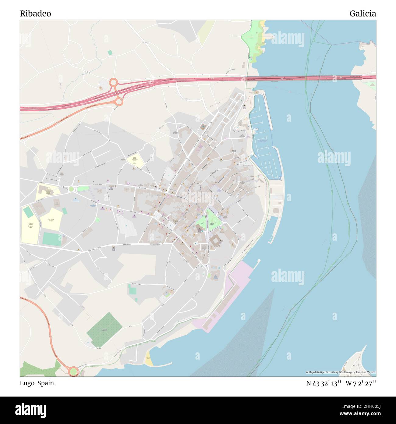 Carte espagne ribadeo Banque de photographies et d’images à haute ...