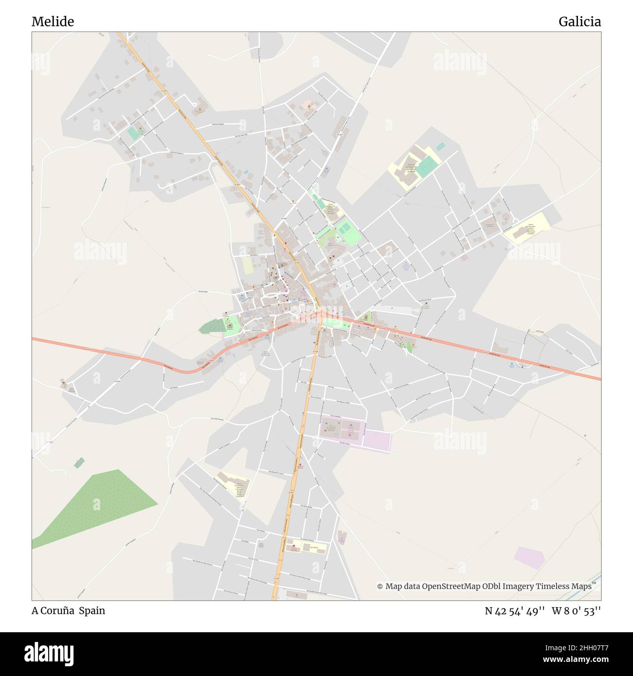 Carte de melide espagne Banque de photographies et d’images à haute ...