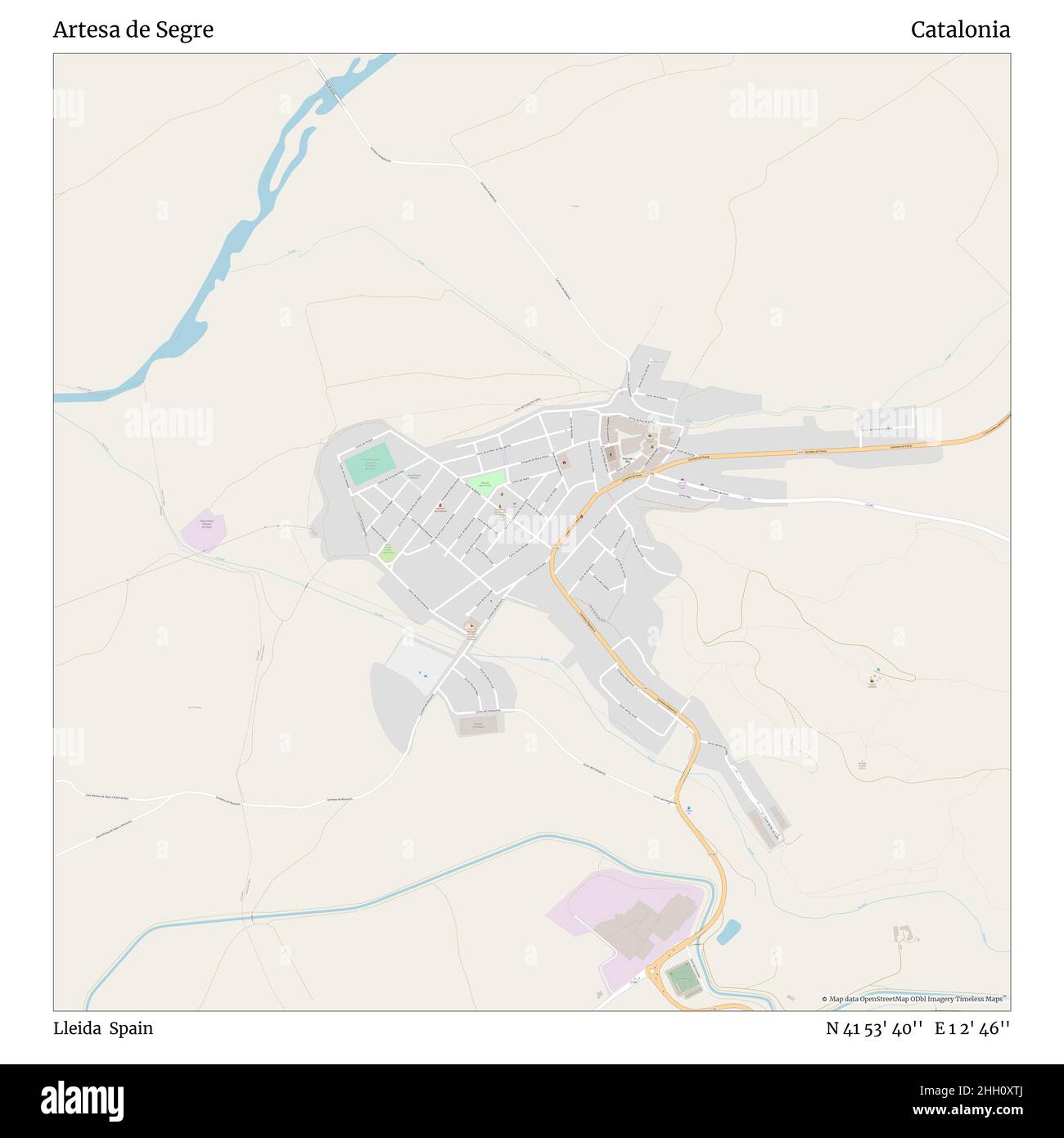 Artesa de Segre, Lleida, Espagne, Catalogne, N 41 53' 40'', E 1 2' 46 ...