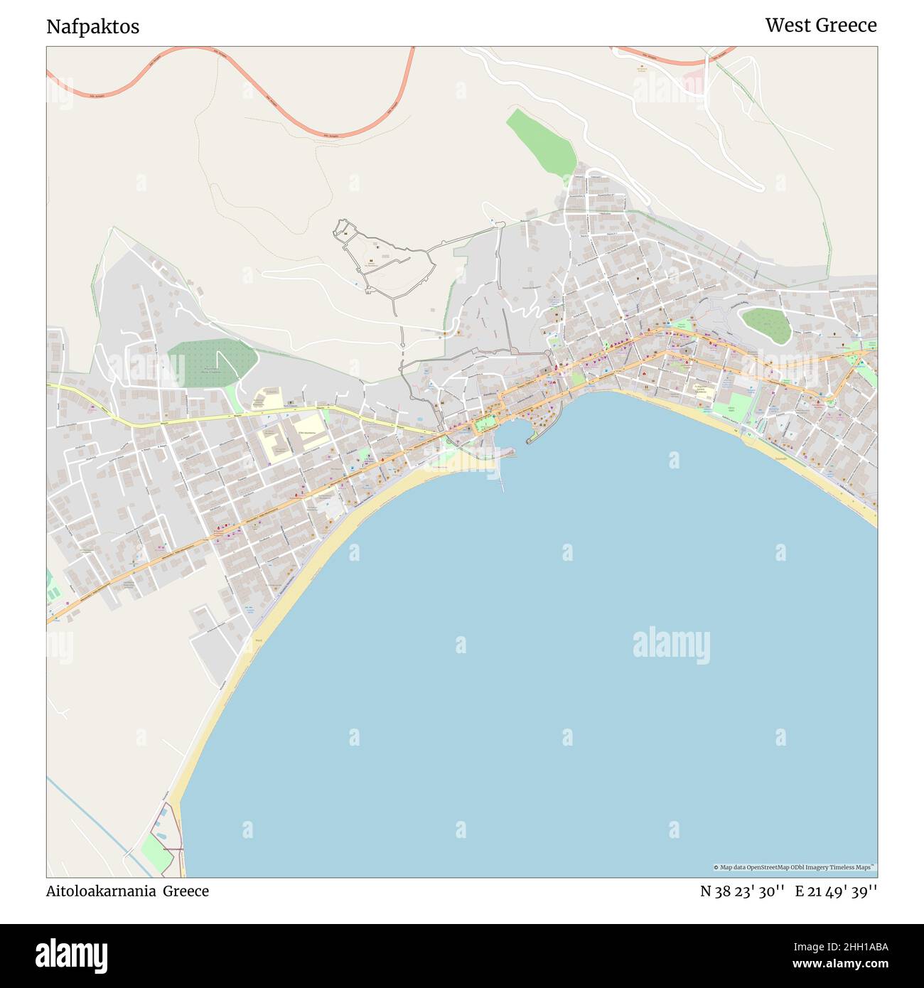 Nafpaktos greece Banque d'images détourées - Alamy