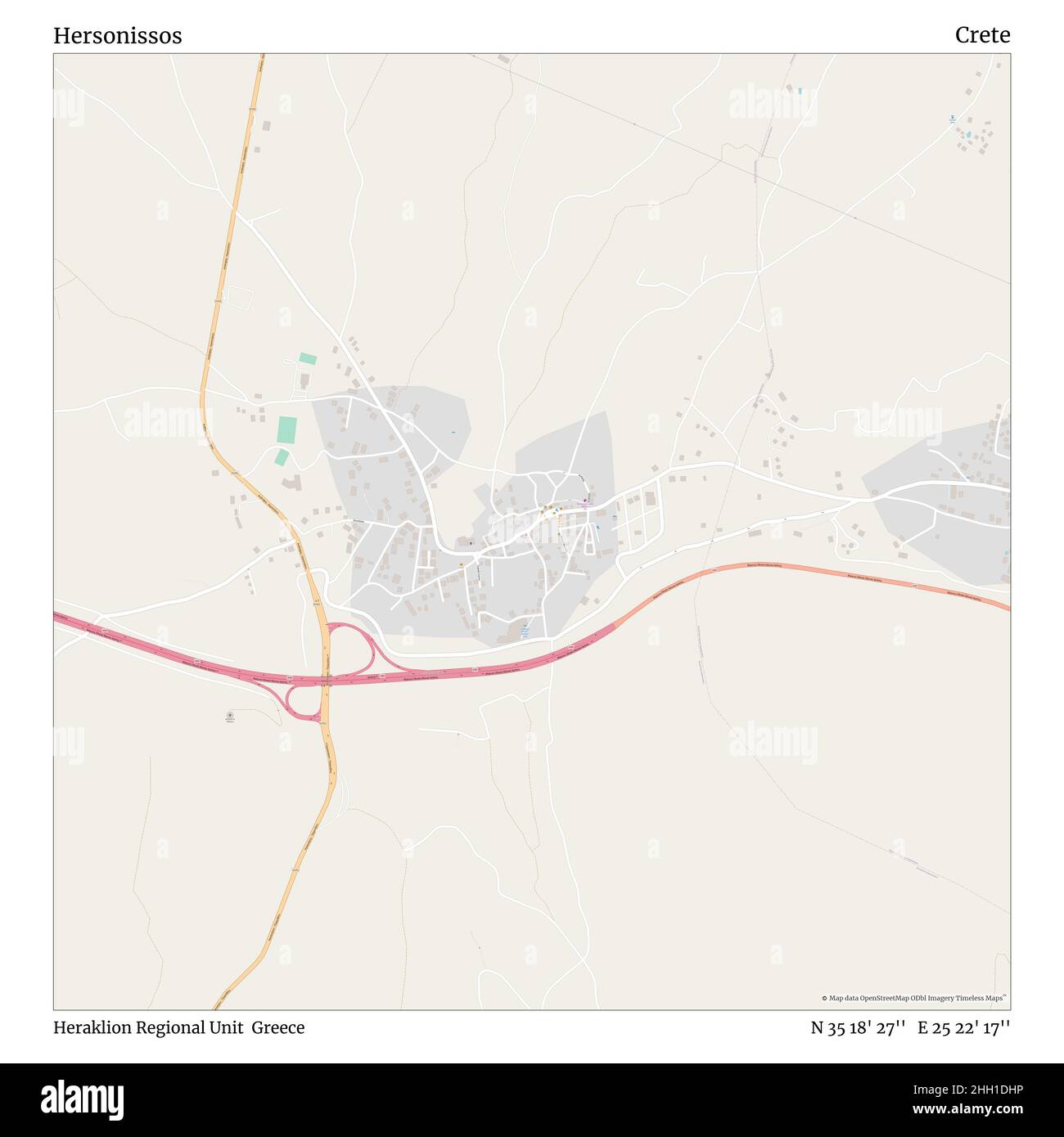 Carte de la crète hersonissos Banque de photographies et d’images à ...