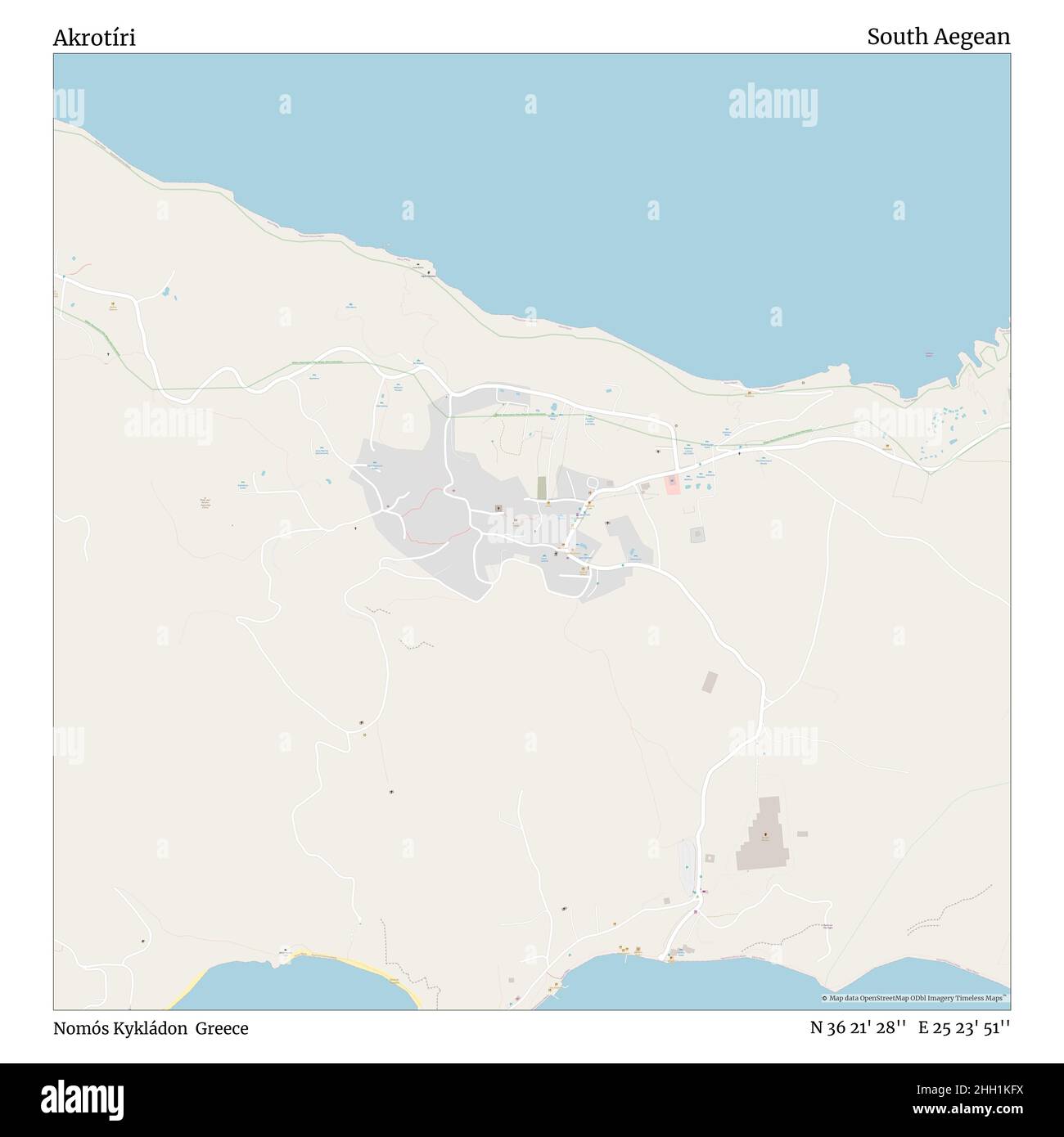 Akrotiri map Banque de photographies et d’images à haute résolution - Alamy