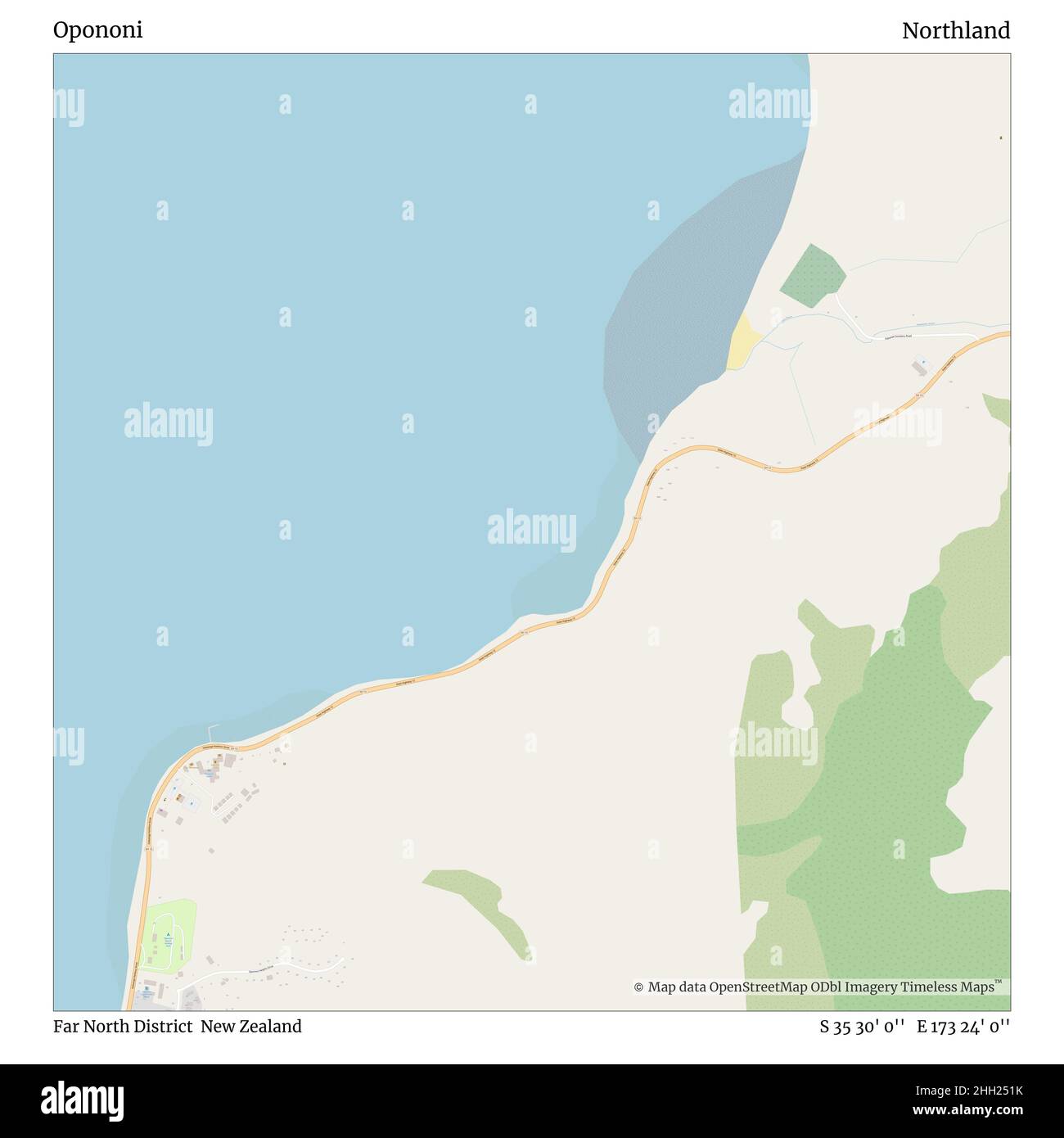 Opononi, Far North District, Nouvelle-Zélande, Northland, S 35 30' 0 ...