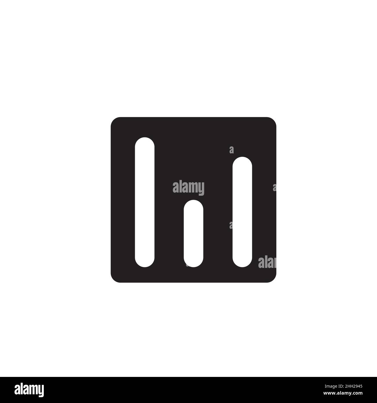 Icône de ligne de sondage, illustration du logo vectoriel du contour du ...