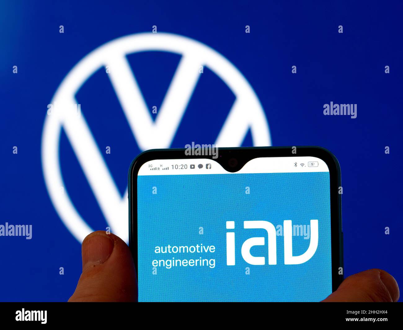 Logo de la technologie iav Banque de photographies et d’images à haute ...