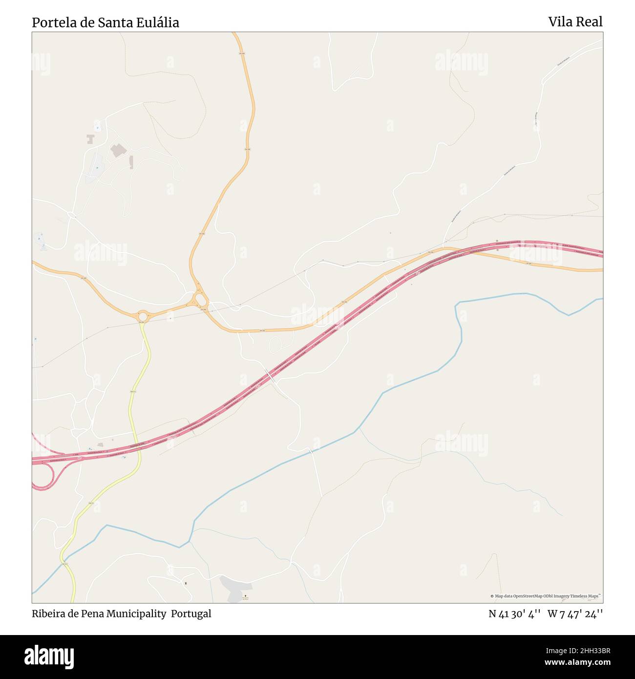 Portela de Santa Eulália, Municipalité de Ribeira de Pena, Portugal ...