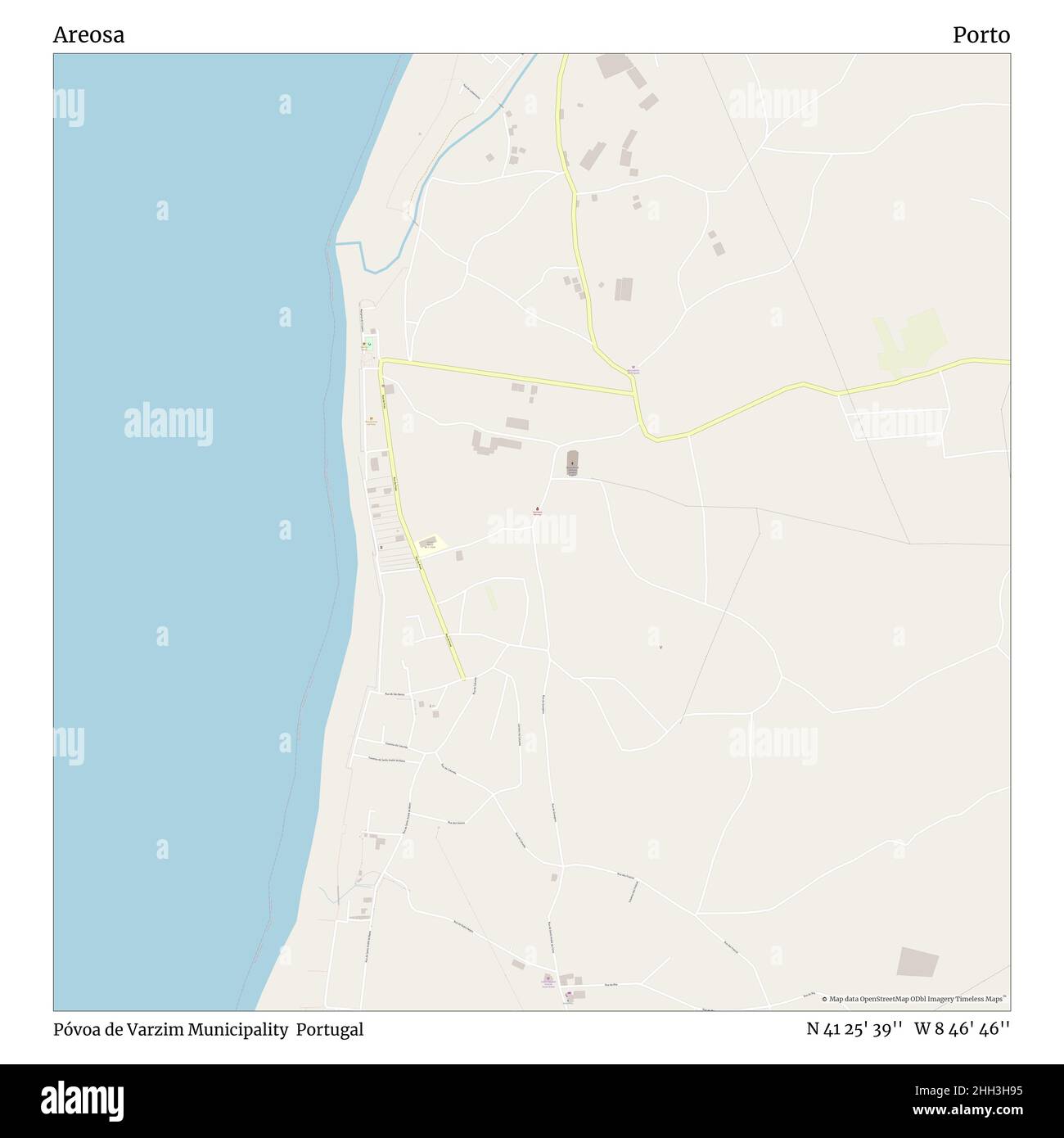 Carte de povoa do varzim portugal Banque de photographies et d’images à ...