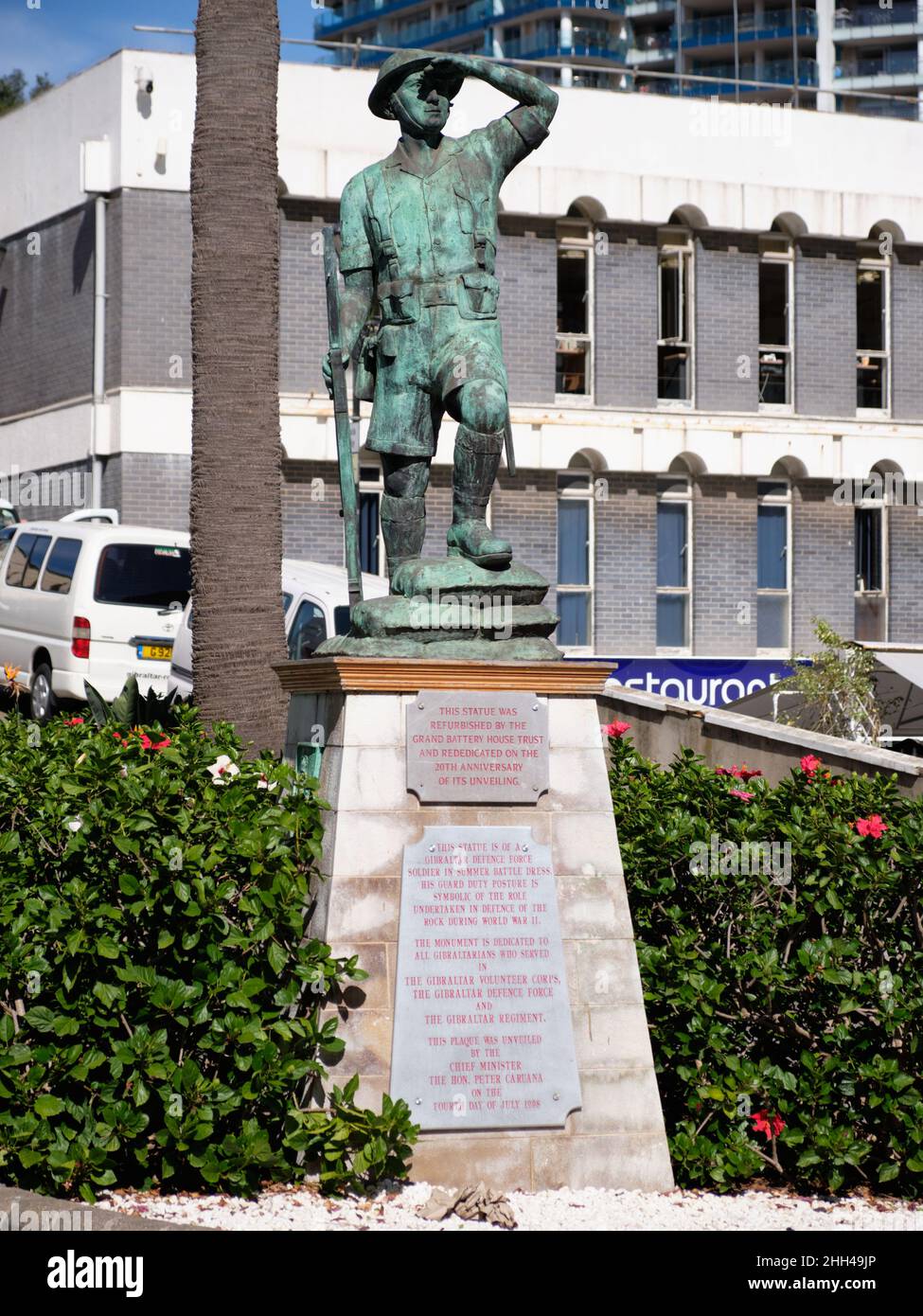 Gibraltar statue soldier Banque de photographies et d’images à haute ...