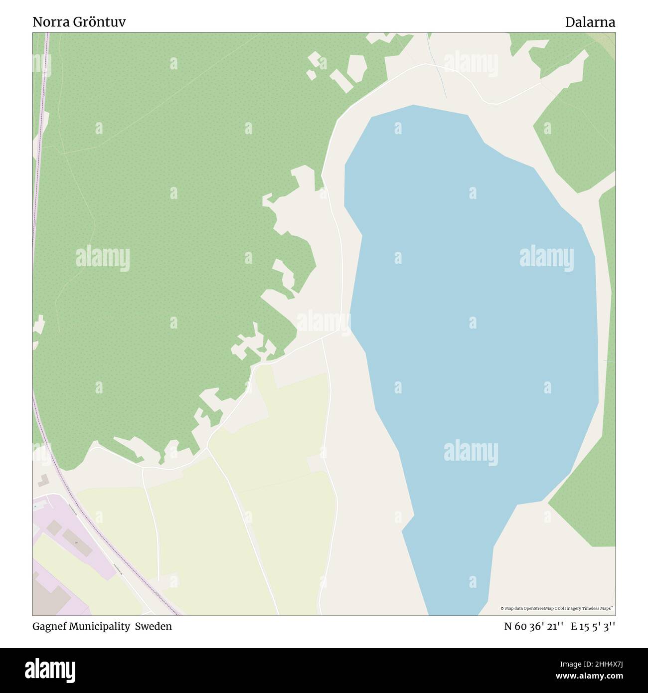 Norra Gröntuv, commune de Gagnef, Suède, Dalarna, N 60 36' 21'', E 15 5 ...