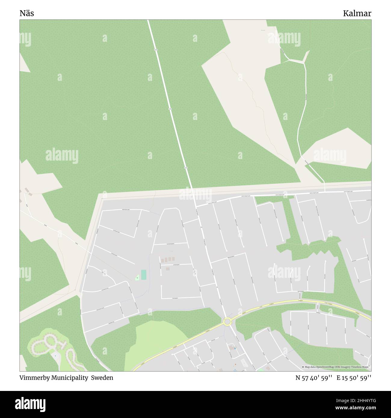 Näs, municipalité de Vimmerby, Suède, Kalmar, N 57 40' 59'', E 15 50 ...
