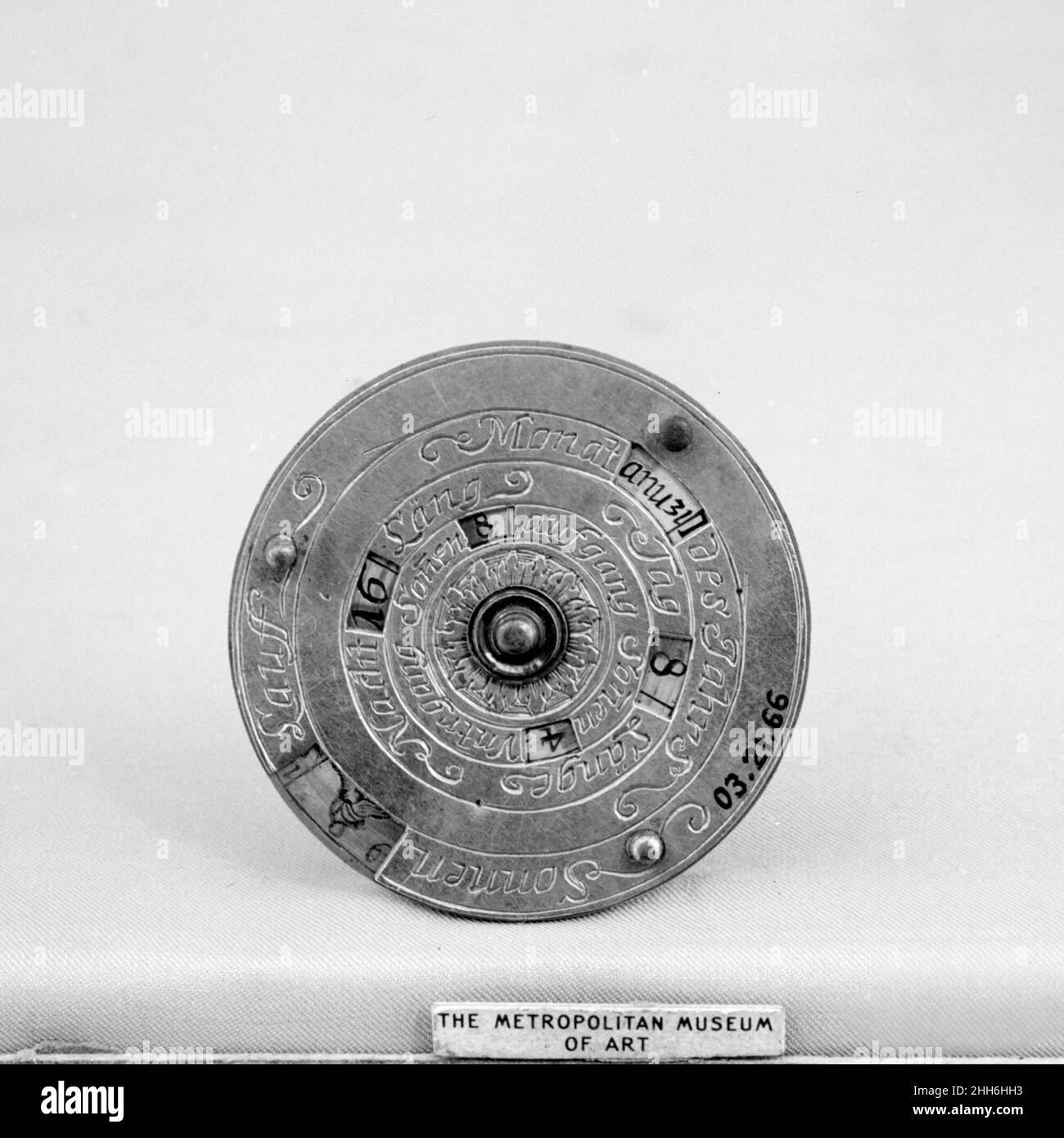 Calendrier perpétuel Banque d'images noir et blanc - Alamy