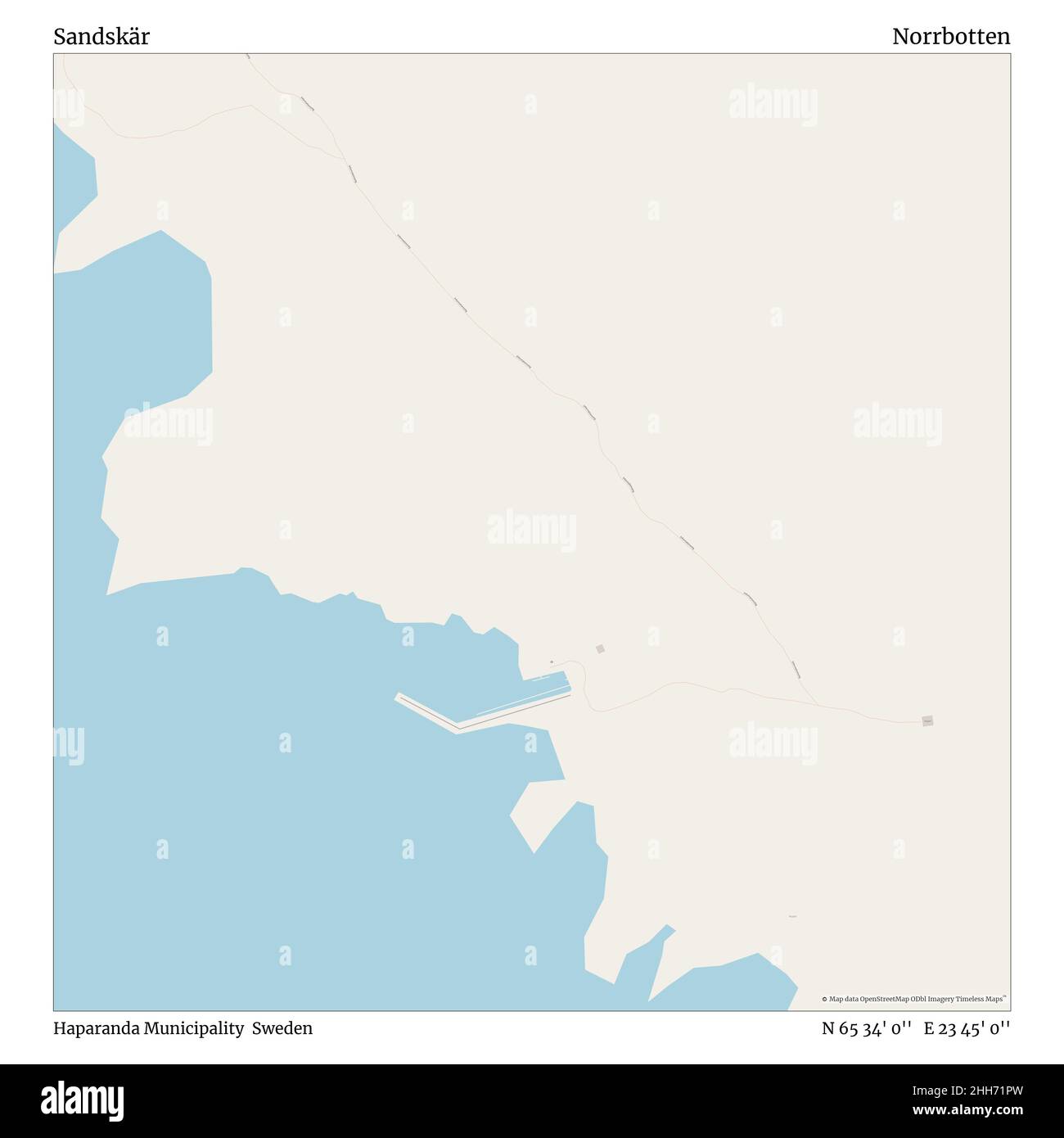 Haparanda map Banque d'images détourées - Alamy