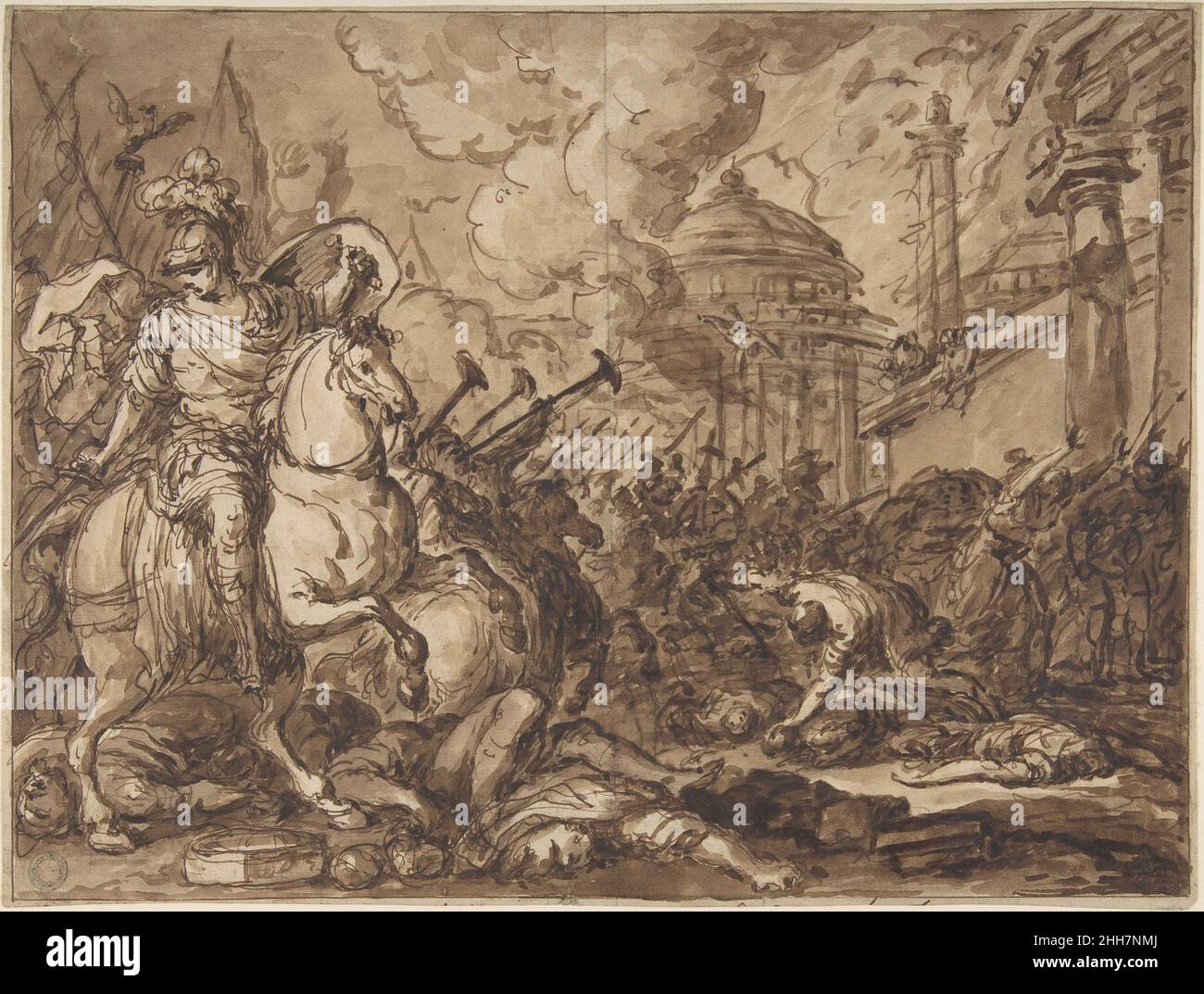 Ulysses entrant à Troy 1780s Antoine François Mallet Français.Ulysses ...