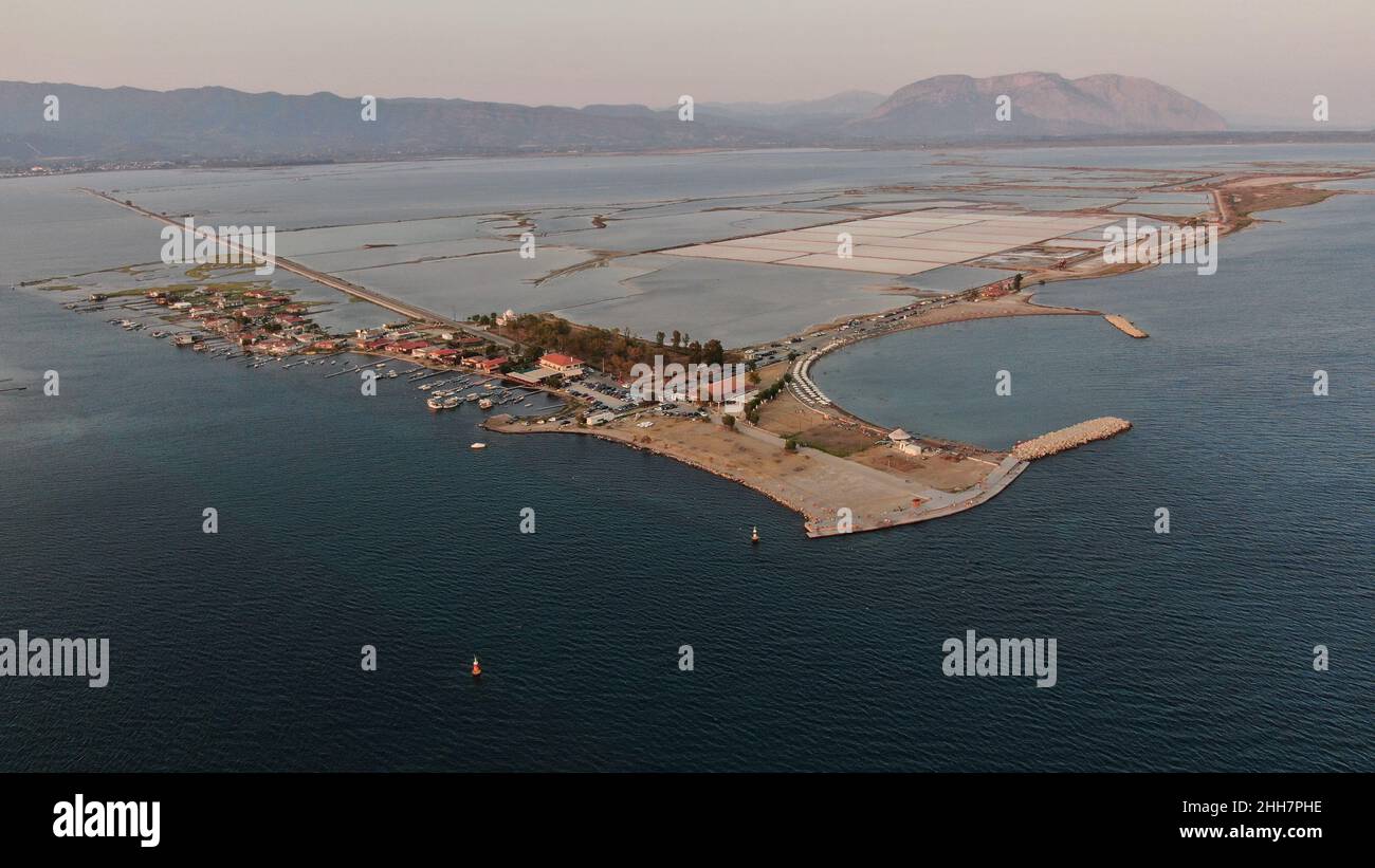 Vue aérienne par drone de Tourlida une colonie traditionnelle de ...