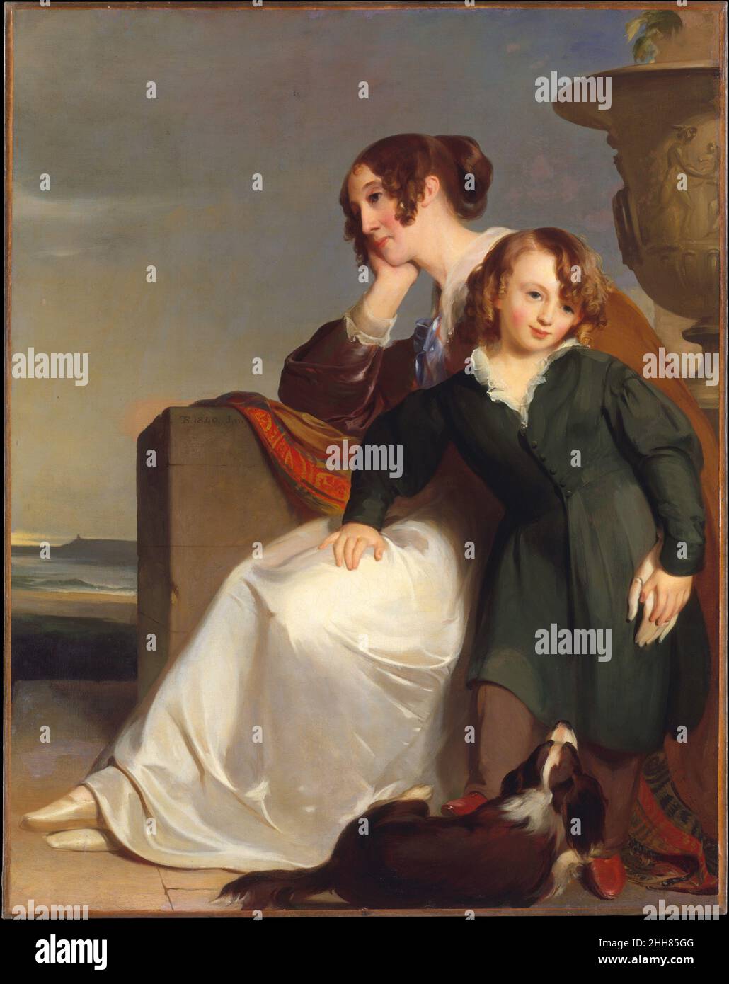 Mère et fils 1840 Thomas Sully American ce grand portrait ...