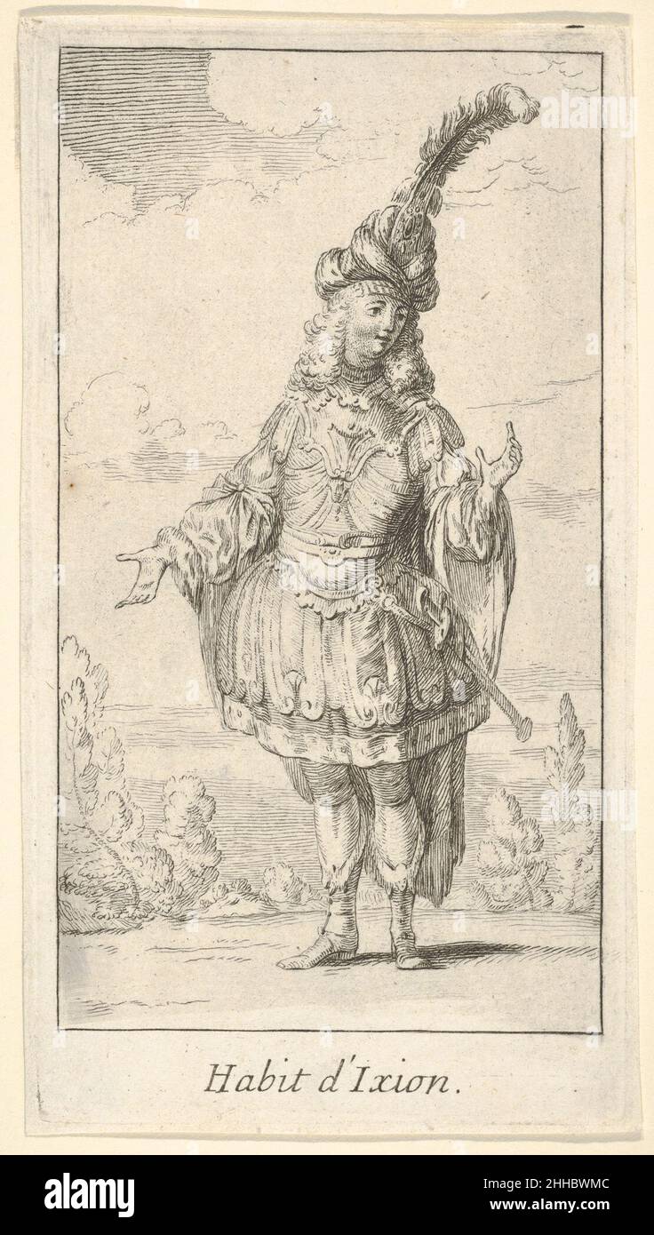 Habitude d'Ixion: Un homme portant une tonnelle avec une épée dans la ...