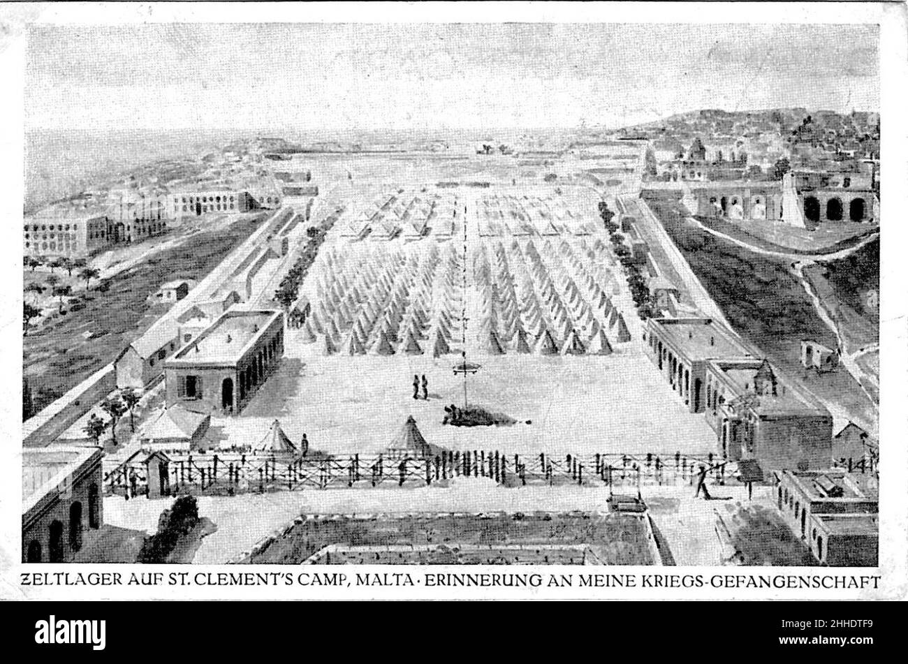 Camp de prisonniers de guerre de Saint-Clément, fort Verdala, Cospicua ...