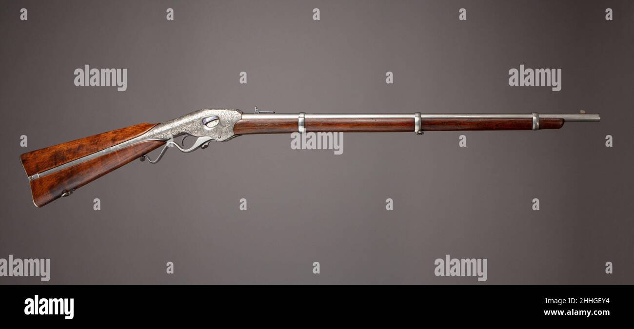 Evans Repeating Rifle Co. Modèle de transition levier action Musket ca ...