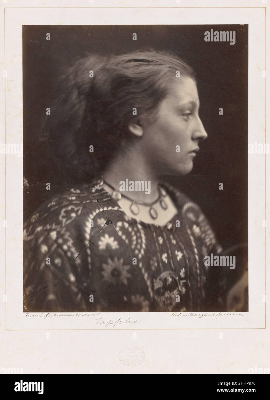 Sappho 1865 Julia Margaret Cameron British, née Inde Mary Hillier, une ...