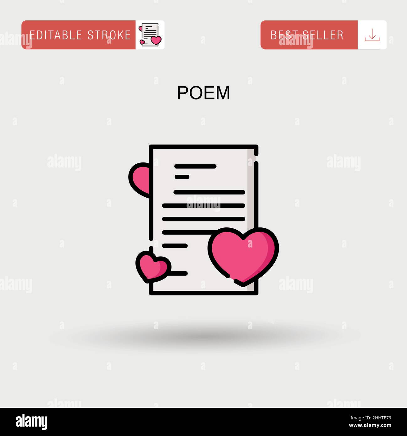 Poema de ilustración Banque d'images vectorielles - Alamy