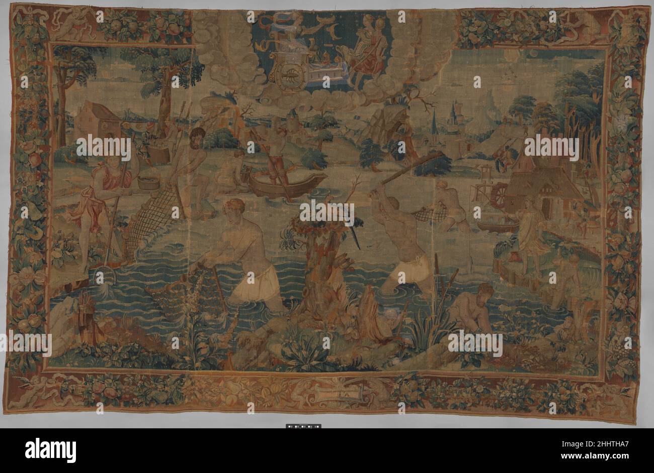 La Lune et ses enfants d'un ensemble de planètes au milieu du 16th ...