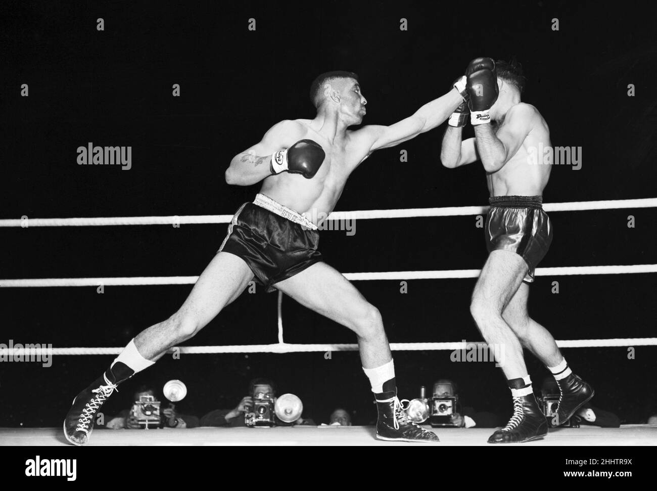 Randy turpin boxer Banque d'images noir et blanc - Alamy