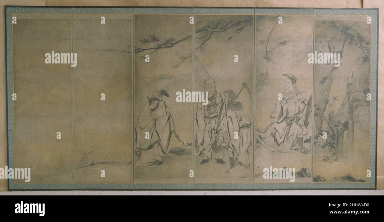 Immortels ca.1620s–30s Hasegawa Sakon ????Japonais les immortels ...