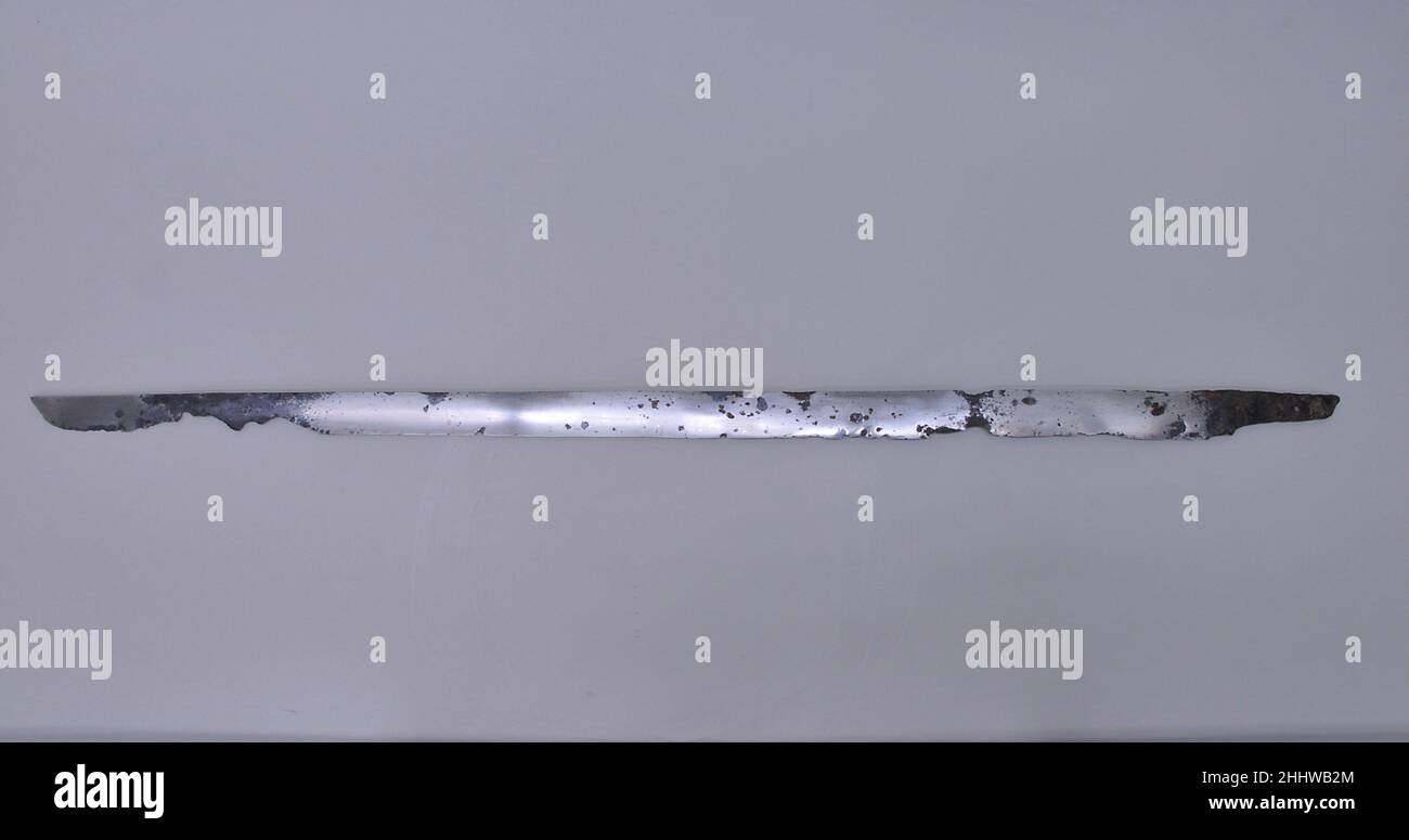 Lame pour une épée droite à simple tranchant (Chokutō) 7th siècle ou ...