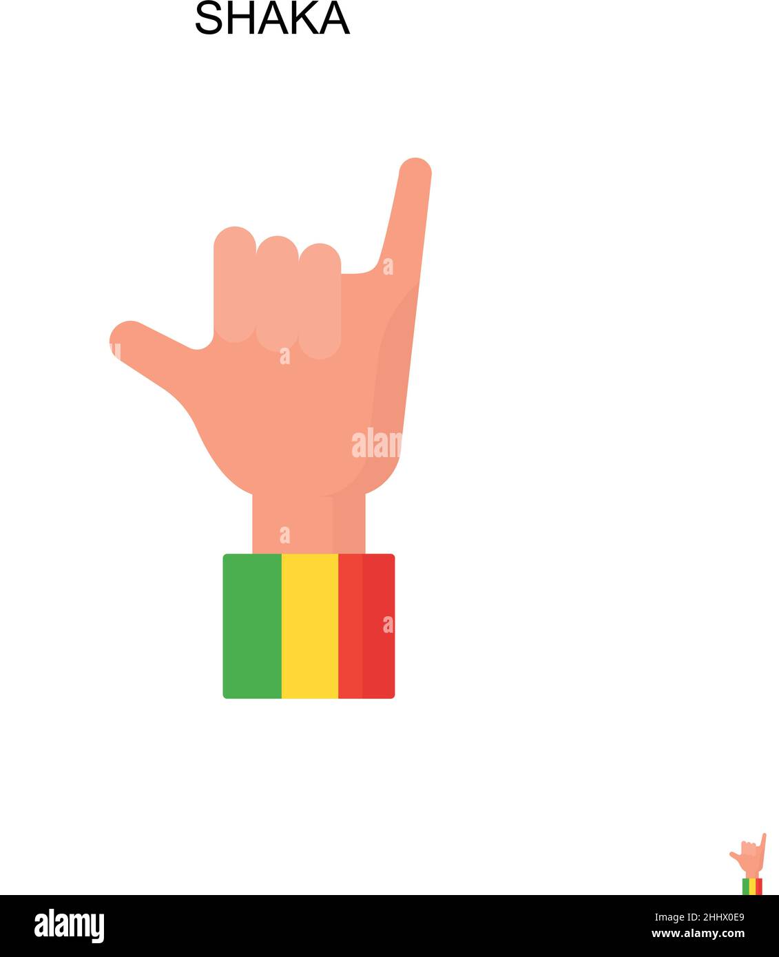 Surfing shaka hand sign Banque de photographies et d’images à haute ...