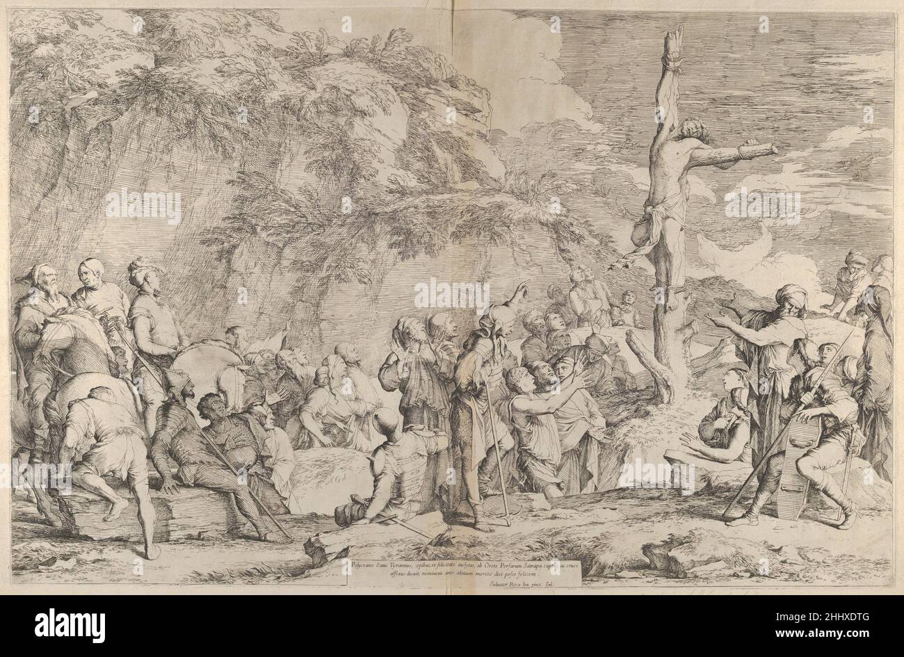 La crucifixion de Polycrate le tyran après sa capture par les Perses ca ...