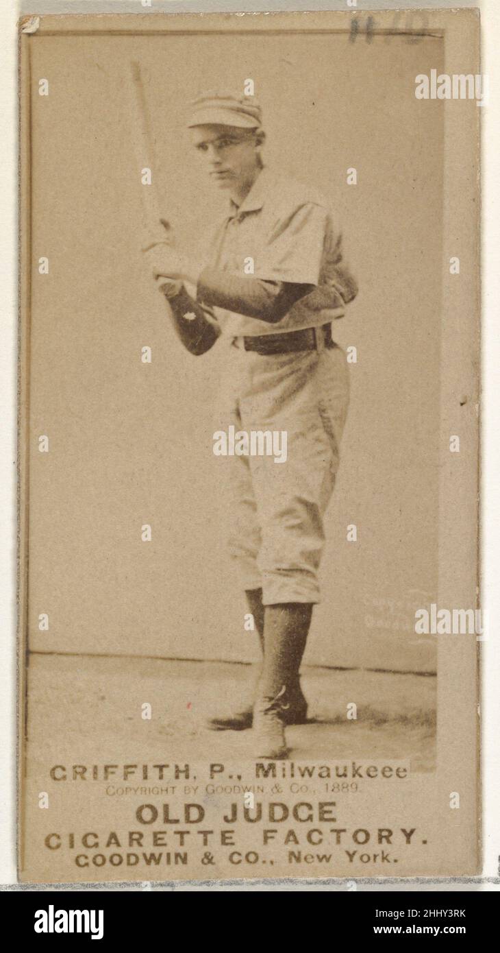 Clark Calvin 'Old Fox' Griffith, Pitcher, Milwaukee, de la série Old ...