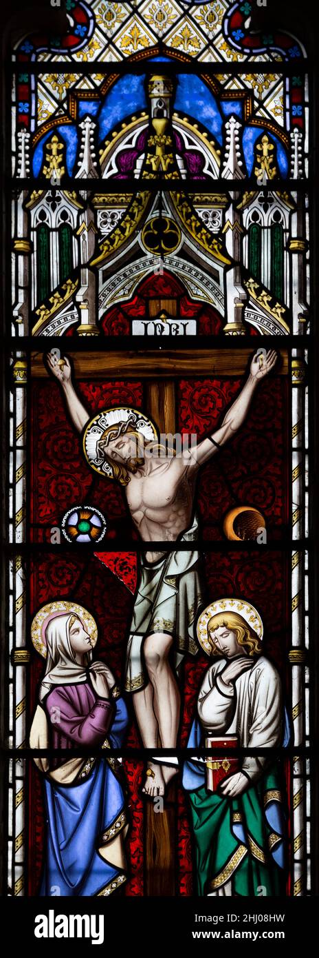 Stained glass window by william wailes Banque de photographies et d ...