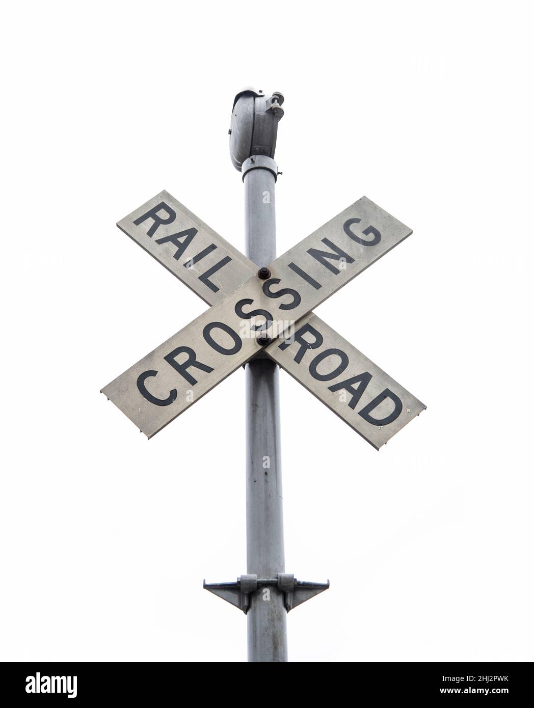 Rail road crossing sign Banque de photographies et d’images à haute ...