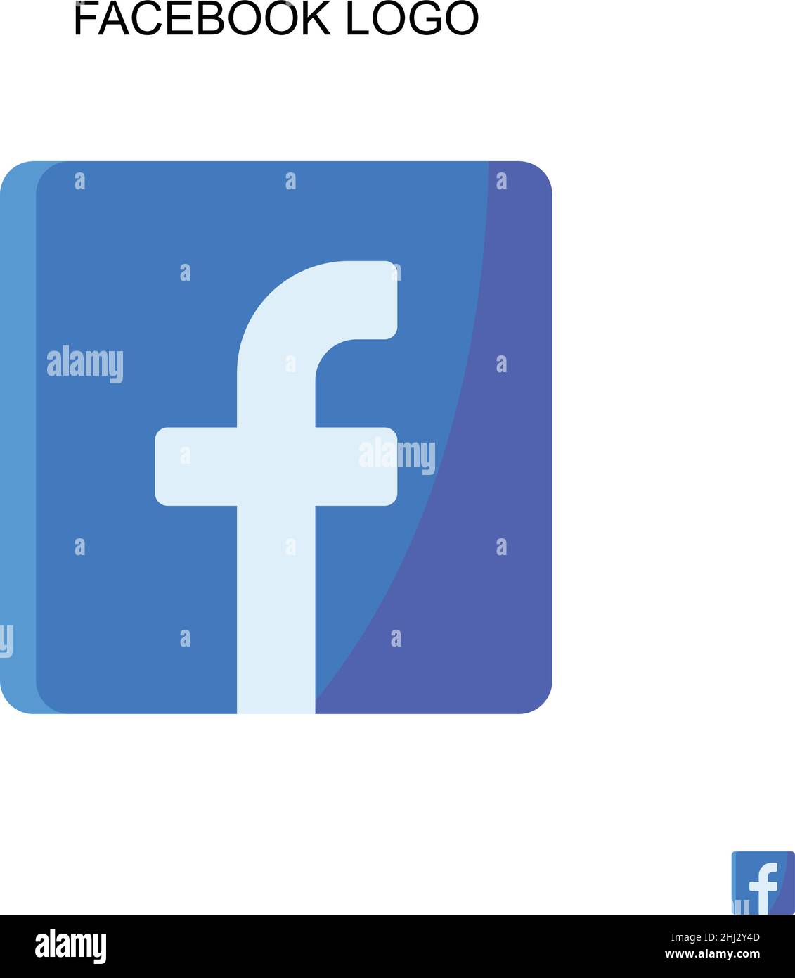 Facebook logo icon Banque de photographies et d’images à haute ...