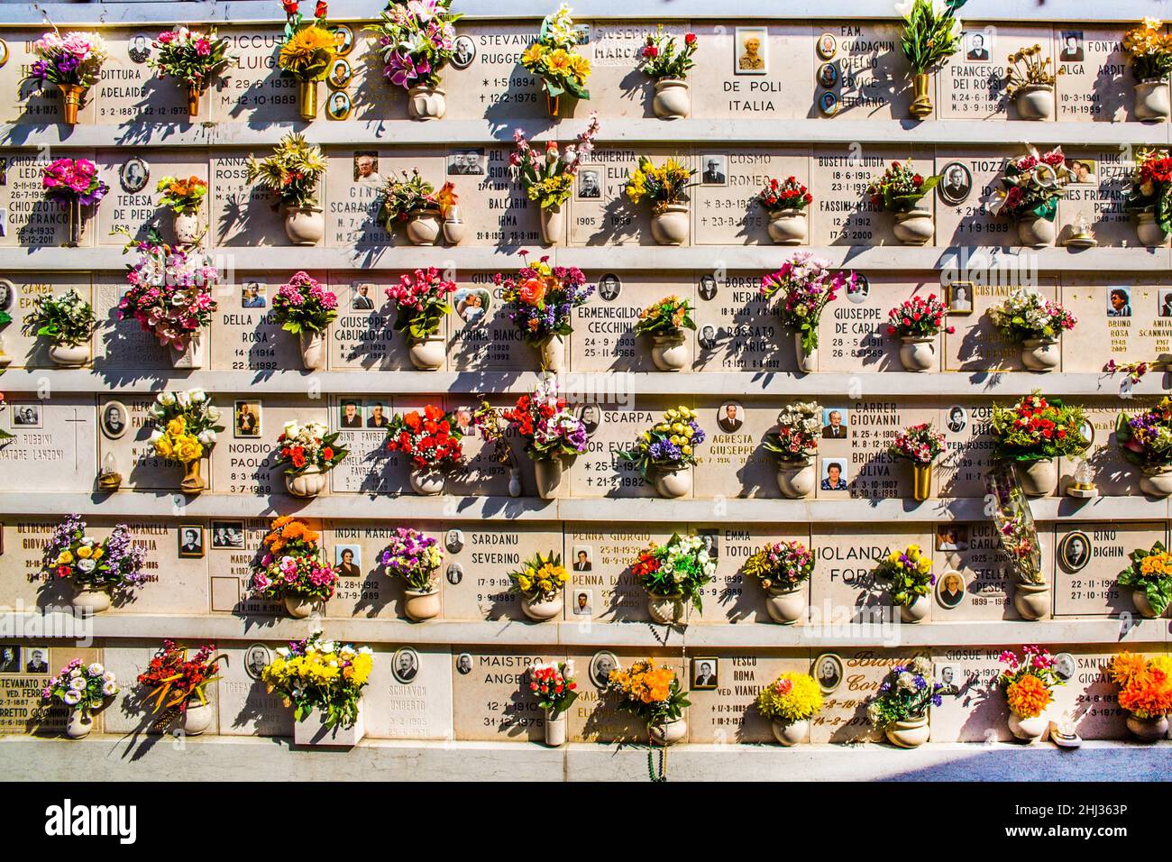 Cimetière san michele venise tombes Banque de photographies et d’images ...