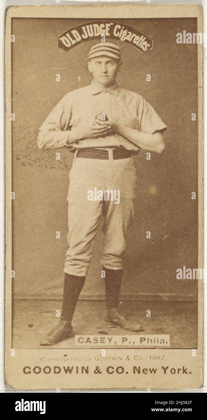 DaN Casey, Pitcher, Philadelphie, de la série Old Judge (n172) for Old ...