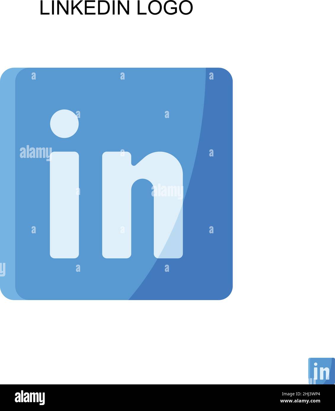 Linkedin logo Banque d'images vectorielles - Alamy