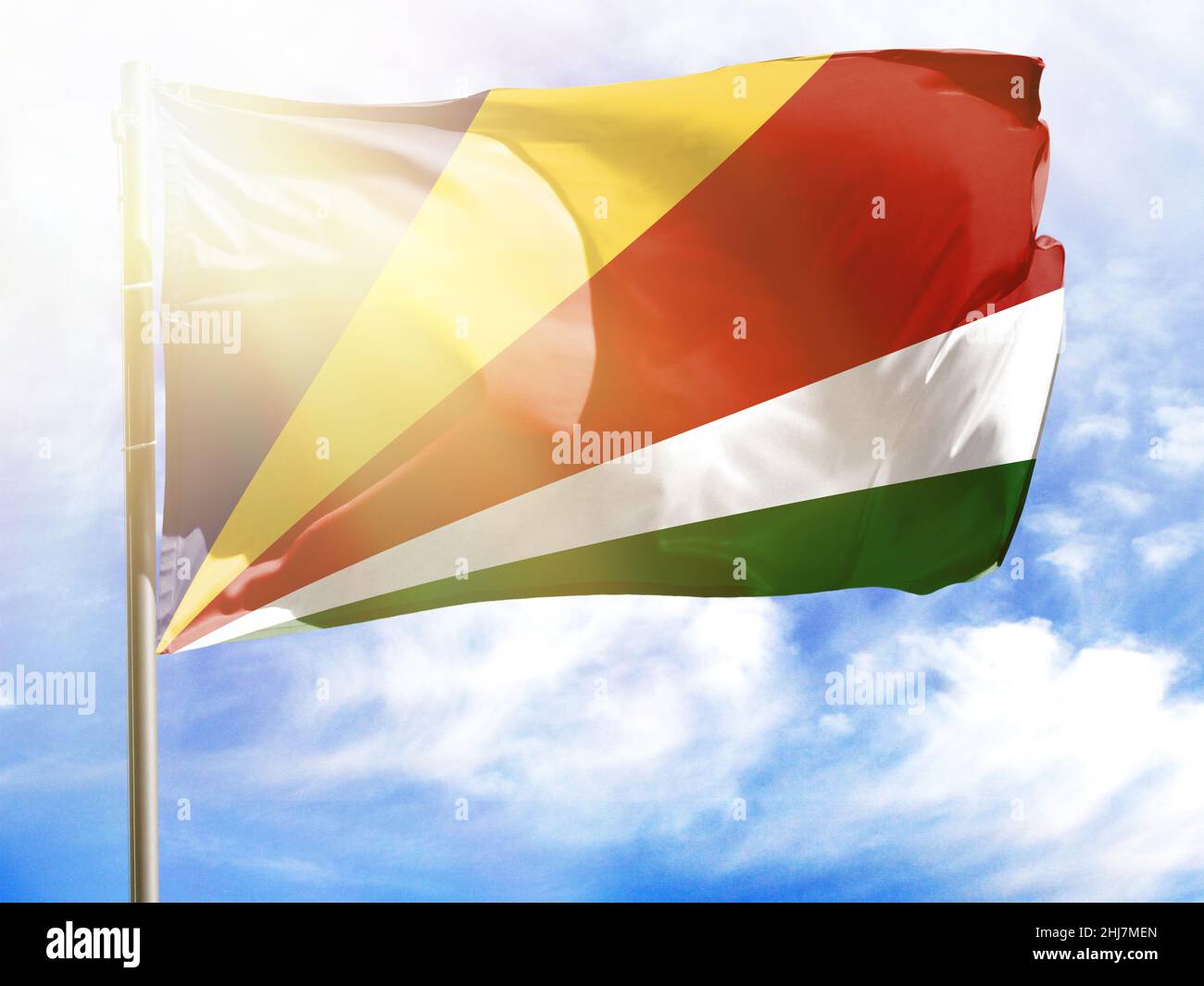 Drapeau de seychelles Banque de photographies et d’images à haute ...